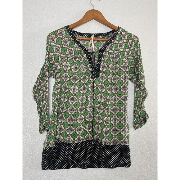 Bailey 44 | Tops | Bailey 44 Silk Floral Mixed Print Blouse Womens 4 ...